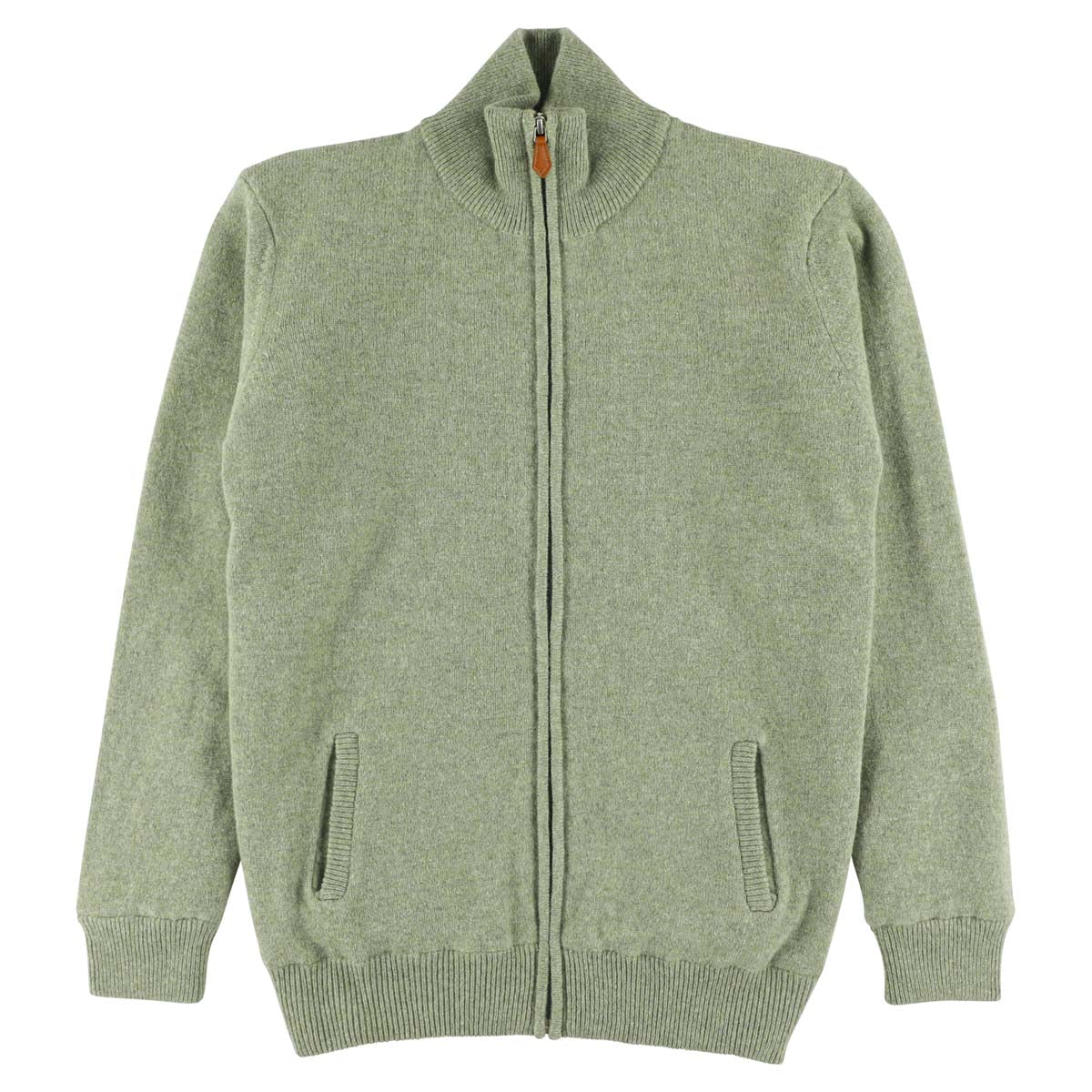 Lambswool windstopper zipped cardigan women - Orchard - Black lining ...