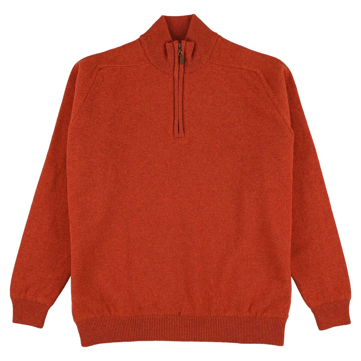 Lambswool windstopper quarter zip - Ember - Golf lining – Osborne Knitwear